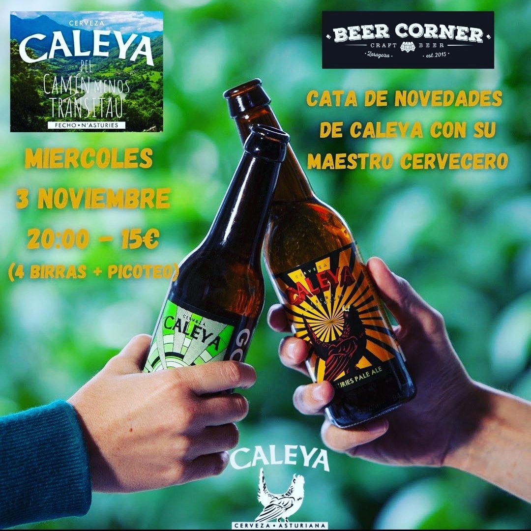 Cata y Meet the Brewer con Caleya en Beer Corner - aragon beers