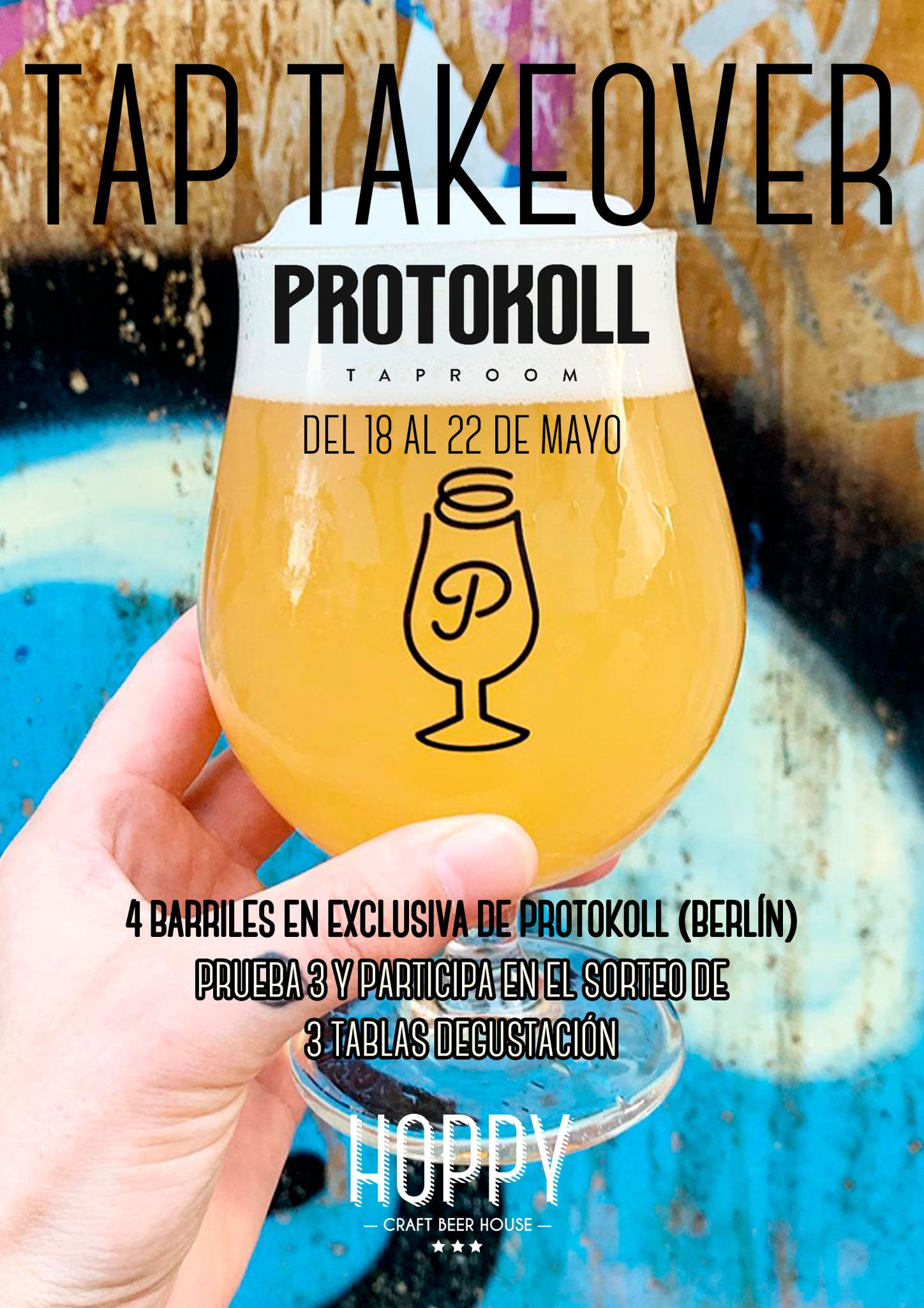 Tap Takeover de Protokoll en Hoppy del 18 a 21 mayo 2022