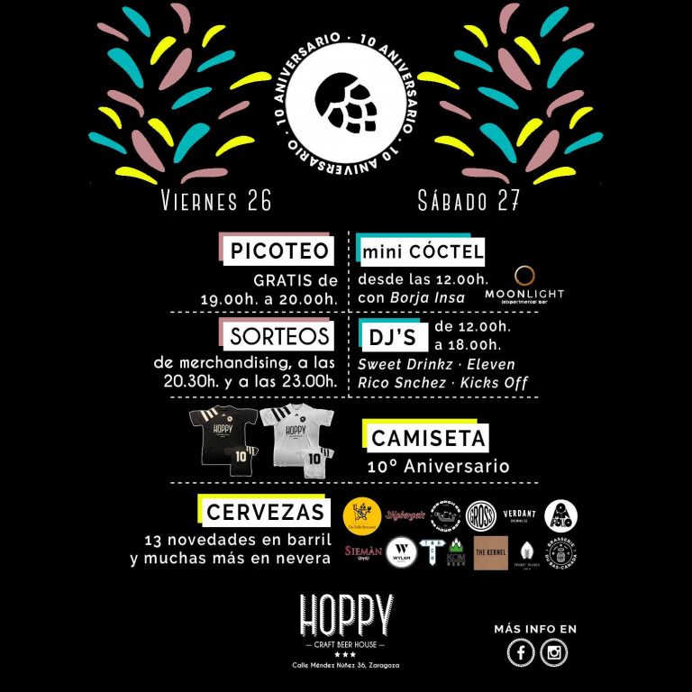 Hoppy Craft Beer celebra su 10º aniversario el 26 y 27 de septiembre